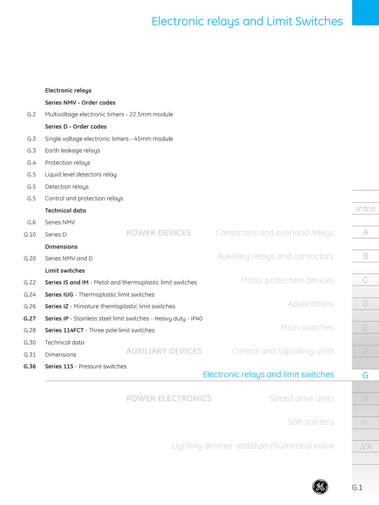 Electronic Relays and Limit Switches | PDF | Relay | Mains Electricity