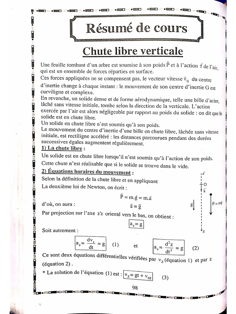 Chute Libre Verticale | PDF