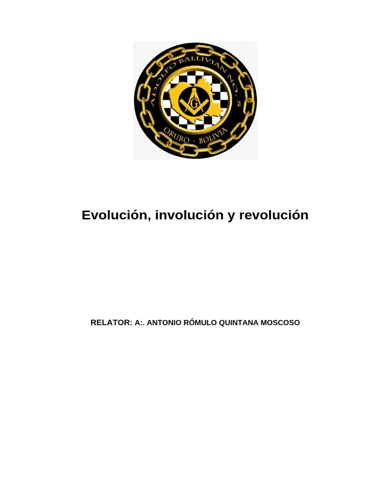 EVOLUCION, INVOLUCION Y REVOLUCION H. A. R . Quintana M. | PDF ...