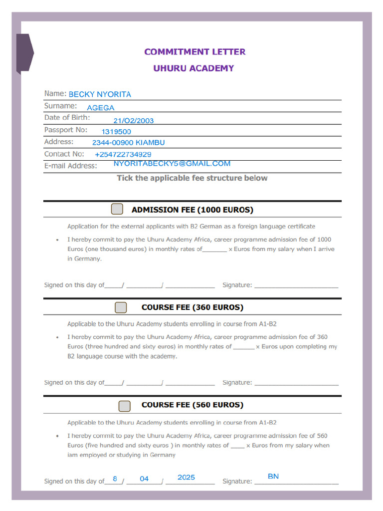 Commitment Letter | PDF