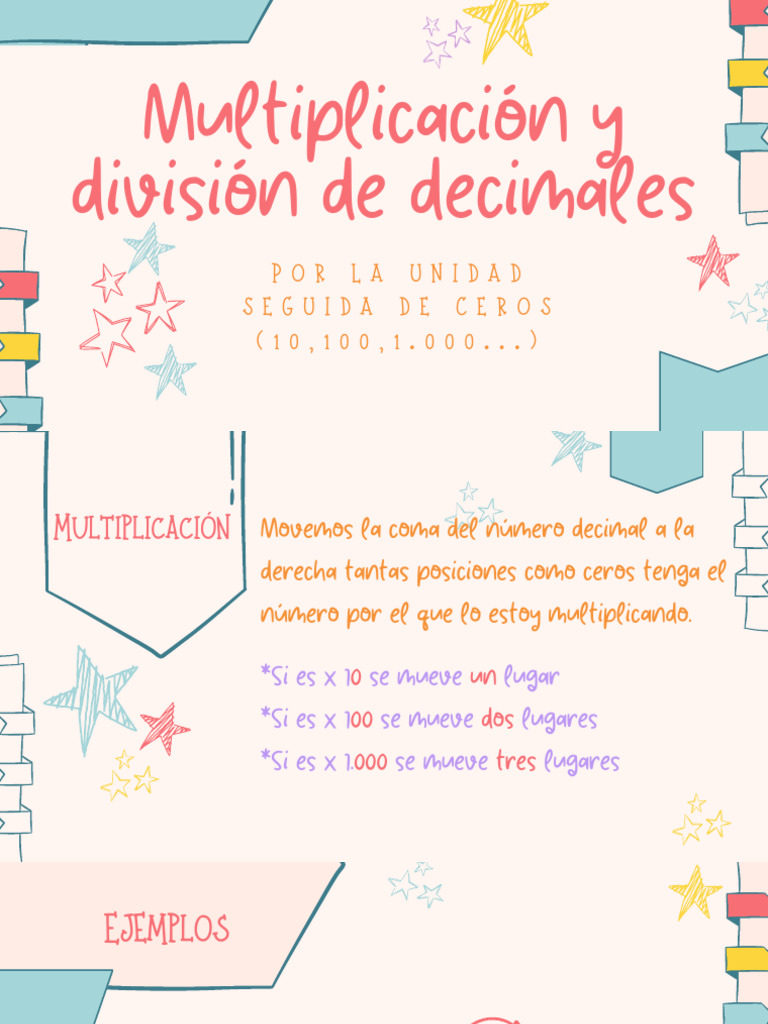 Multiplicación y División de Decimales | PDF