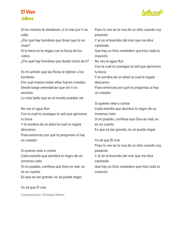 EL VIVE - Julissa (Impresión) | PDF