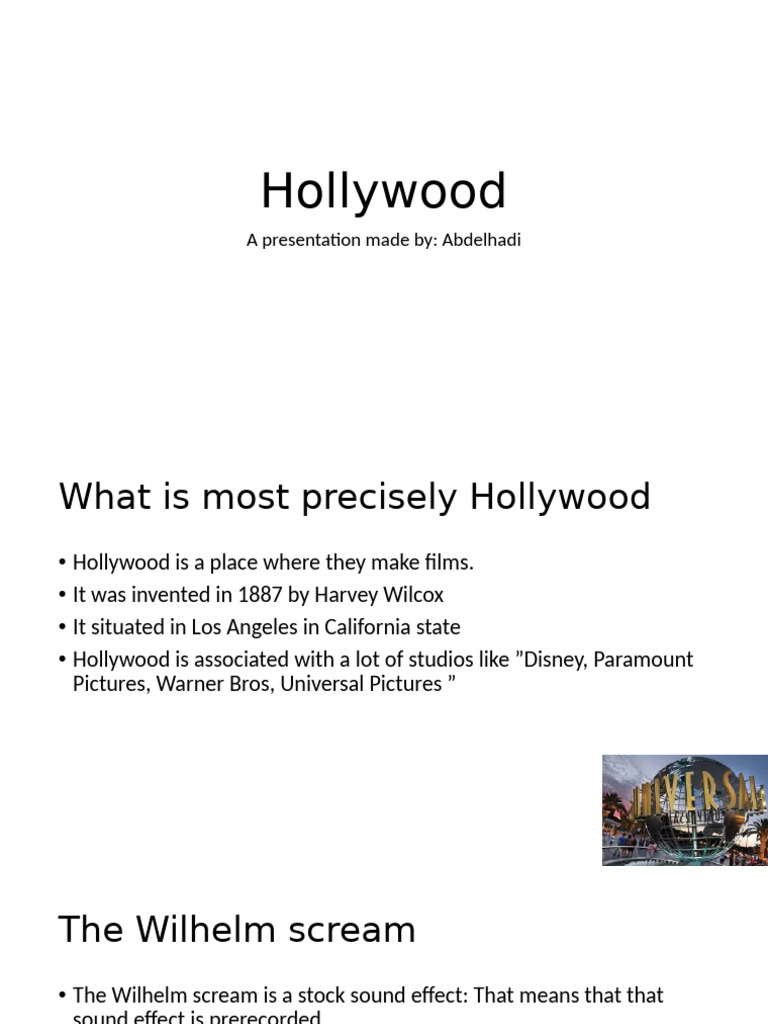 Hollywood: History, Facts, and Icons | PDF