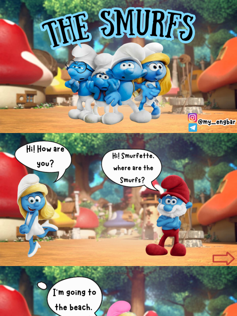 Present Continuous (The Smurfs) | PDF