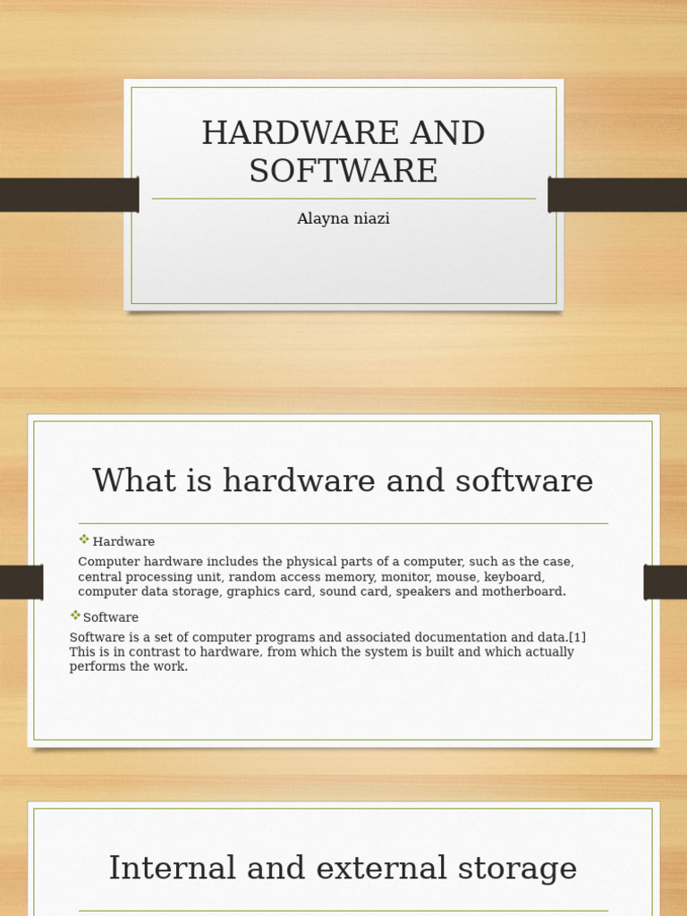 Hardware and Software | PDF