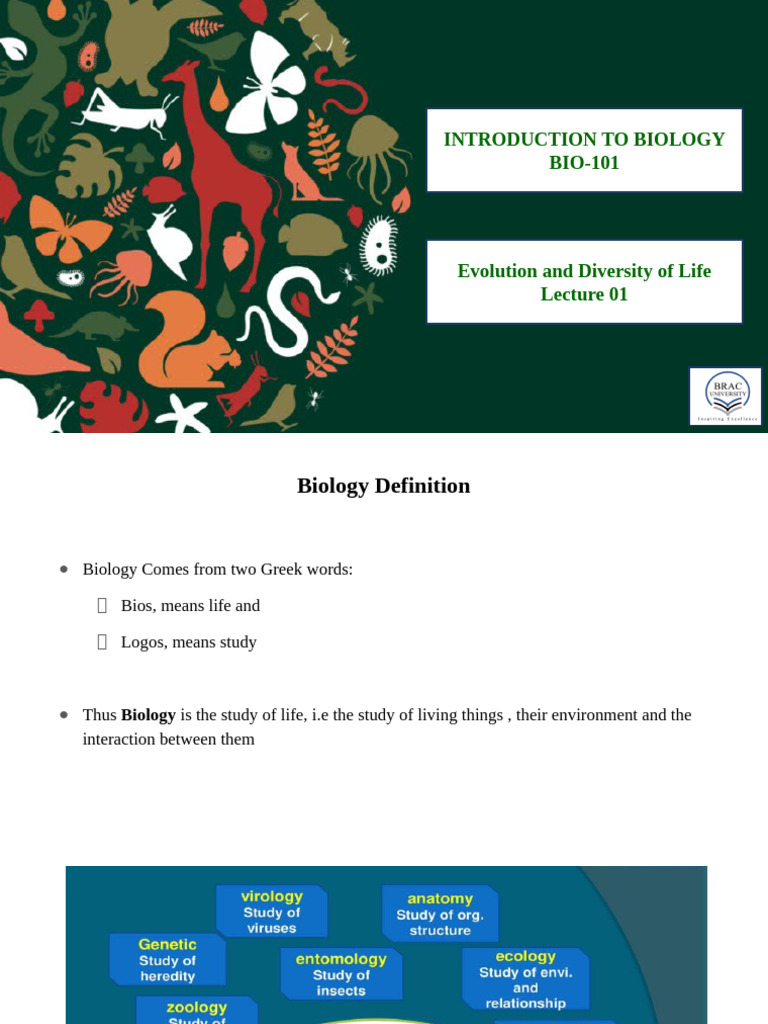 Introduction to Biology: Life and Evolution | PDF | Mutation | Archaea