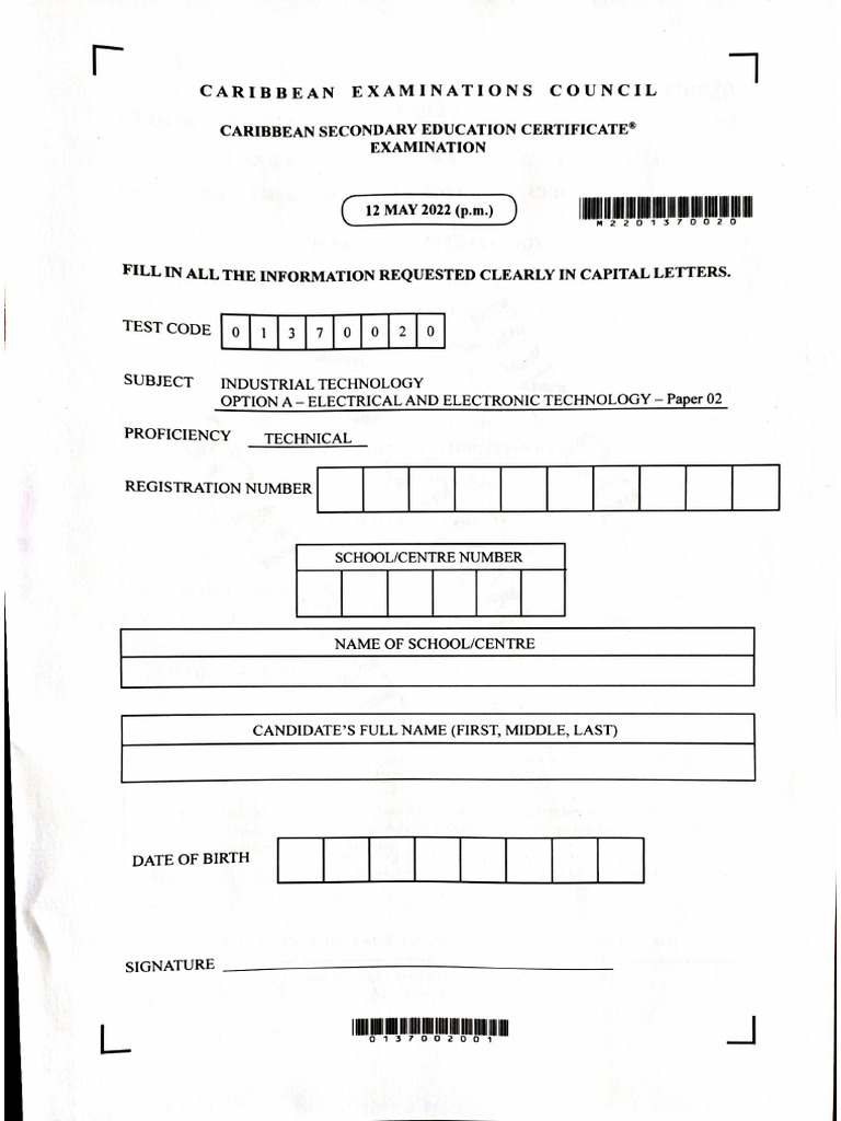 2022 Paper 2 CSEC EET | PDF
