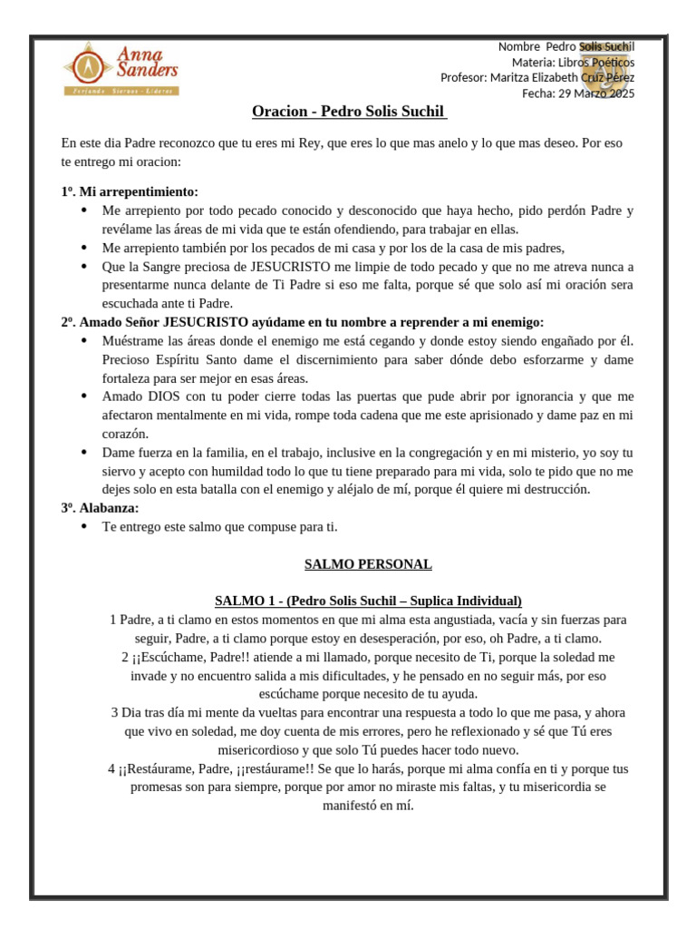 Oracion Del Mes PSS (Feb. 2025) | PDF | Oración | Jesús