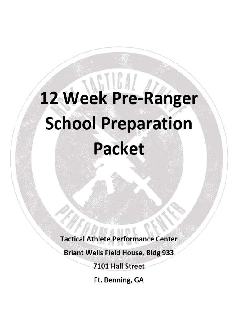 12-Week Ranger School Prep Guide | PDF | Strength Training | Running