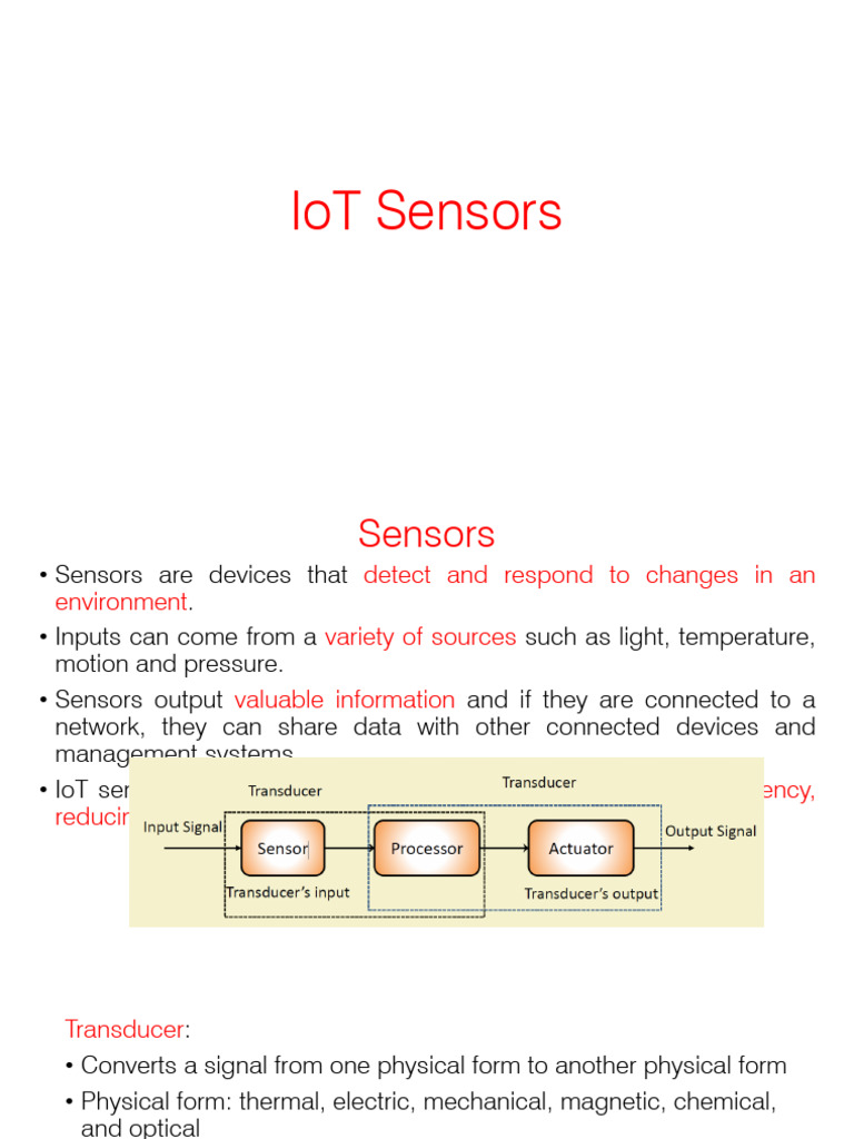 Unit 3 02.iot Sesnors Cyber Physical System | PDF | Transmitter | Sensor