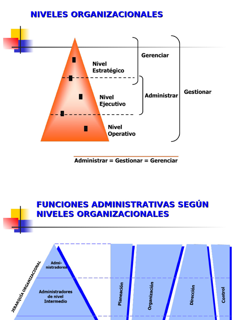 Ag02 - Administración Niveles | PDF | Planificación | Business