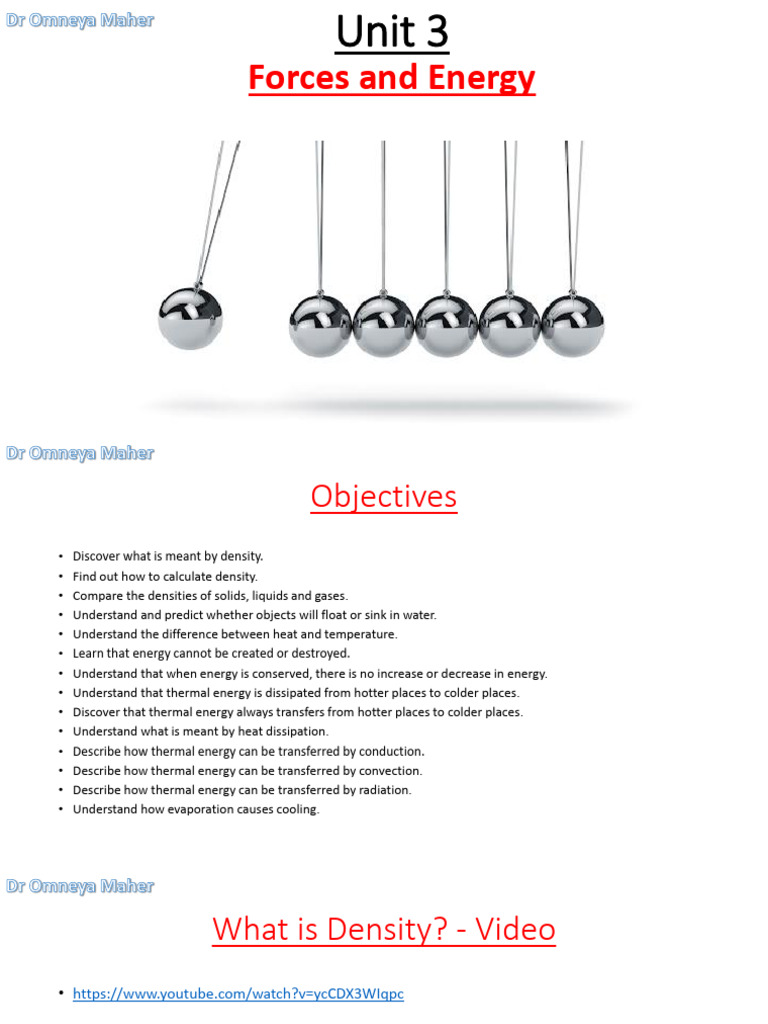 Unit 3 - Forces and Energy3494R | PDF | Heat | Thermal Conduction