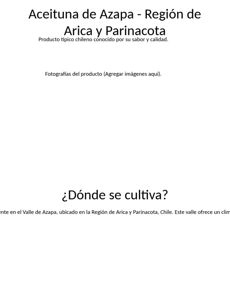 Aceituna_de_Azapa_Presentacion | PDF