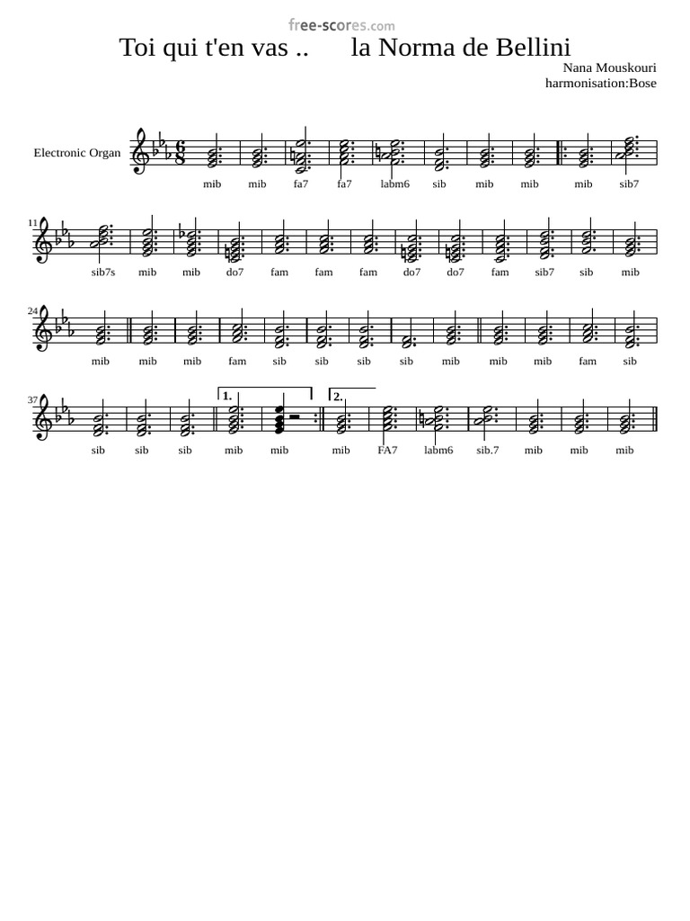 (Free Scores - Com) Bellini Vincenzo Toi Qui 039 Vas Norma Toi Qui Vas ...