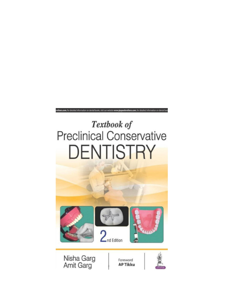 Textbook of Preclinical Conservative Dentistry 2nd edition by Nisha ...
