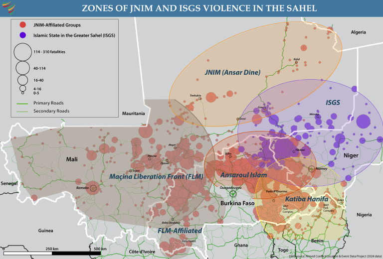 JNIM ISGS Sahel Islamist Group Map | PDF
