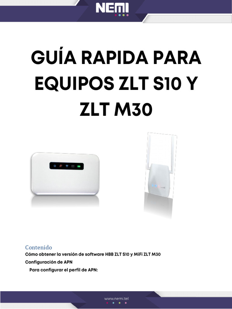 Guía Rápida HBB y MiFi ZLT | PDF