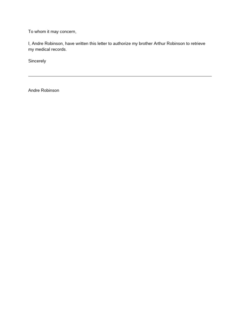 Andre Letter | PDF