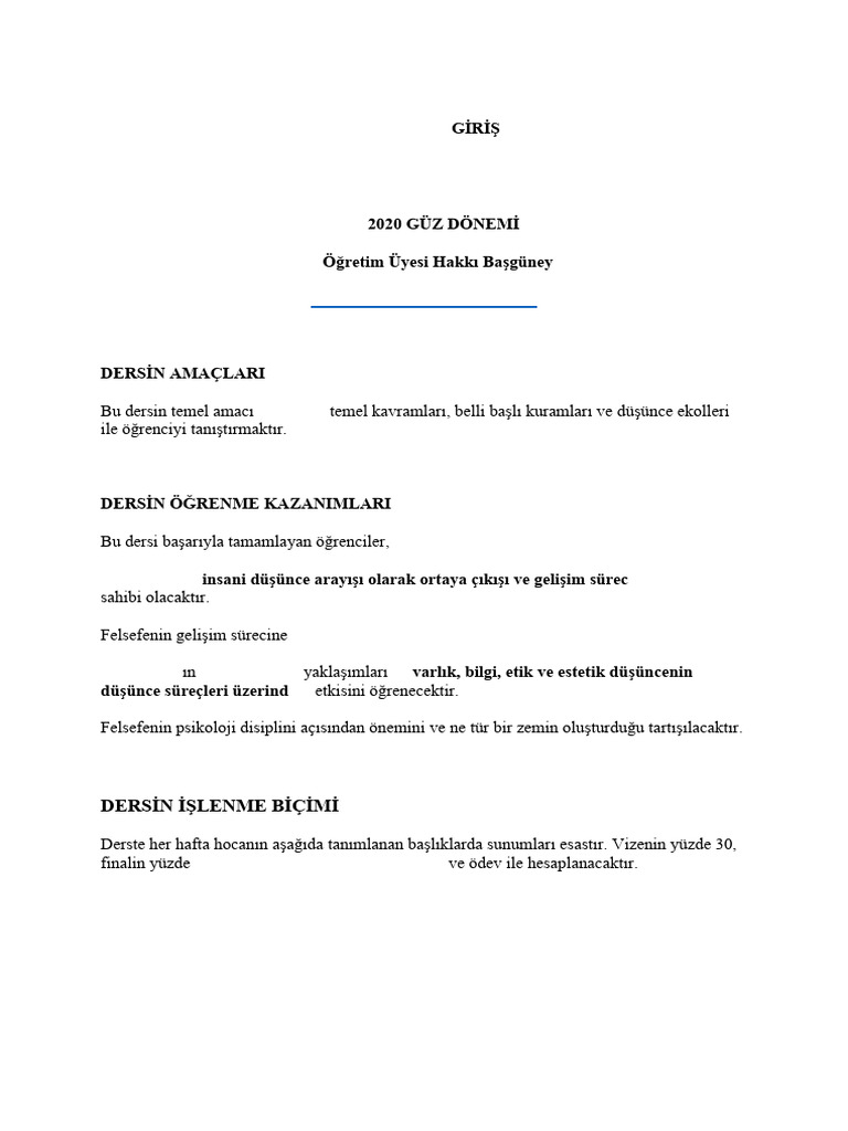 Felsefeye Giriş | PDF