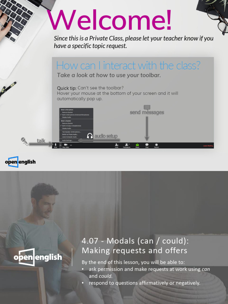 PC 4 07 Modals Can and Could For Offers and Requests | PDF | English ...