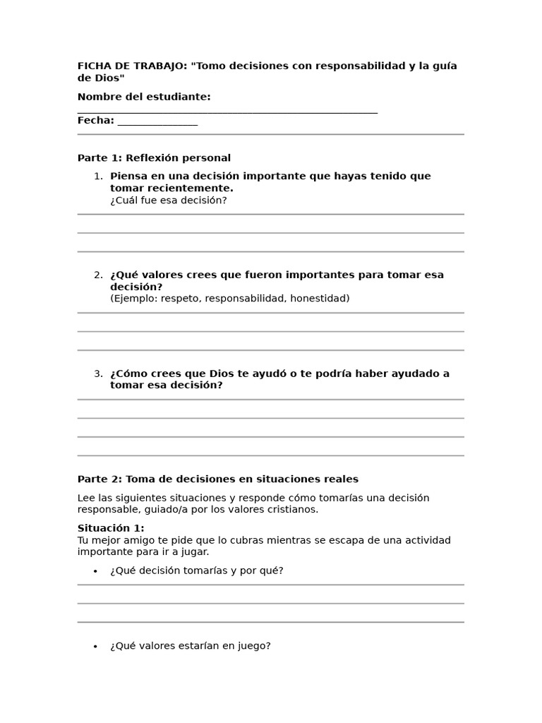 Ficha Religión | PDF