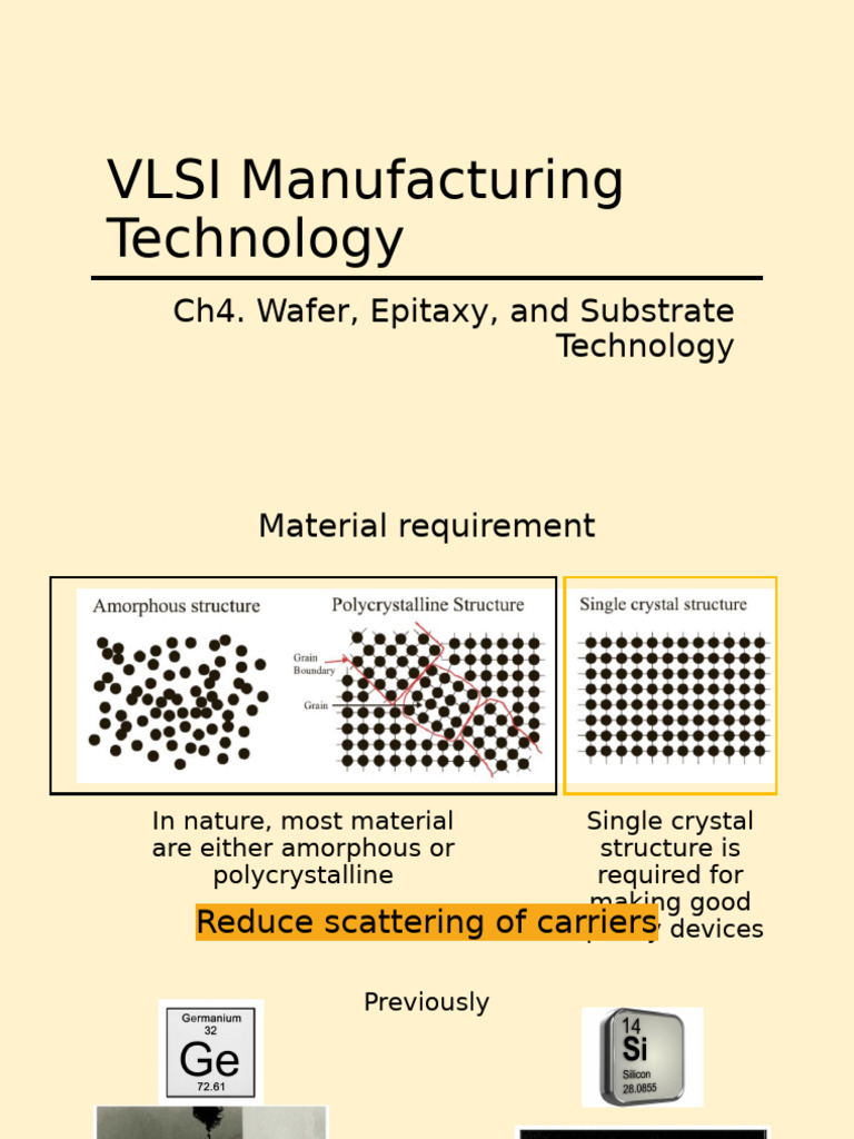 L4 Ch3i Wafer Epitaxy and Substrate Technology | PDF | Wafer (Electronics) | Silicon