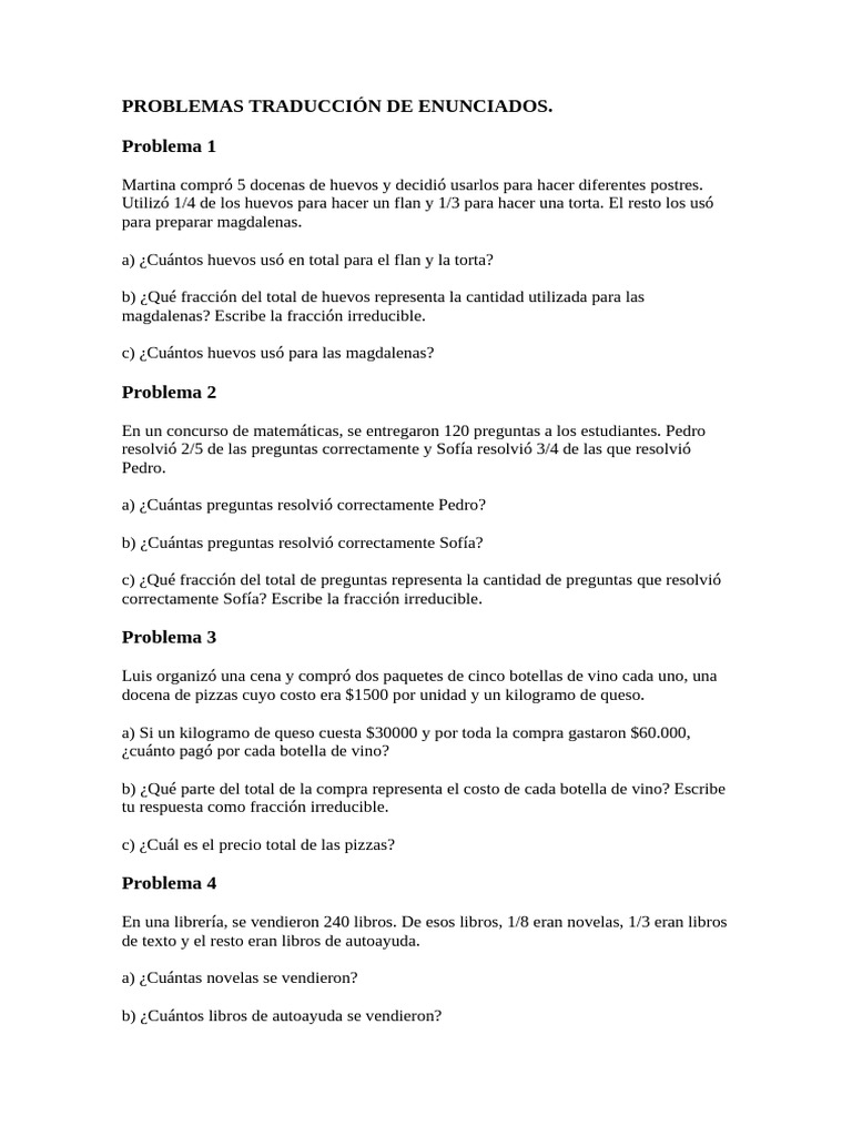 MATEMATICA PROBLEMAS 1 | PDF | Matemáticas | Aritmética