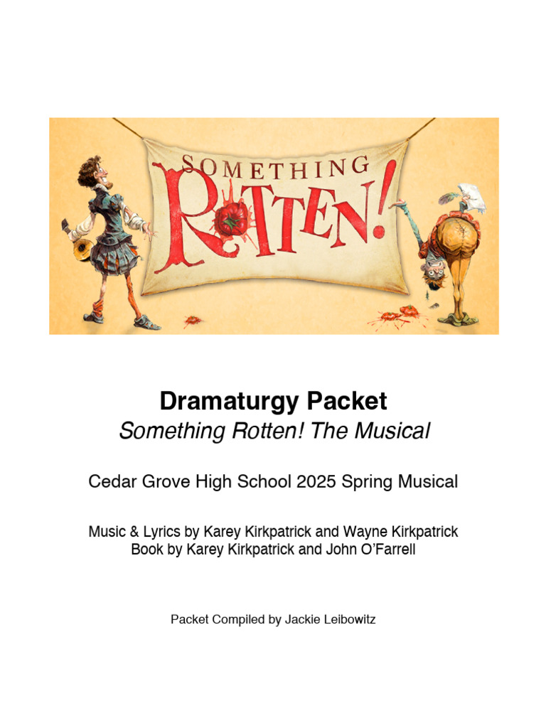 Something Rotten Dramaturgy Packet - To Post | PDF
