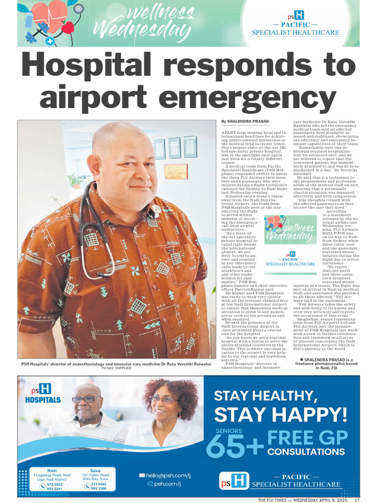PSH Hospitals Aids Turbulence Victims | PDF | Health Care | Transport