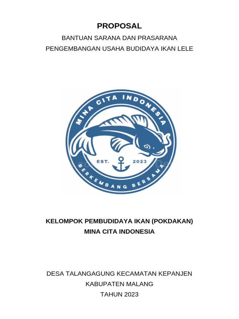Proposal Lele Mina Cita Indonesia | PDF