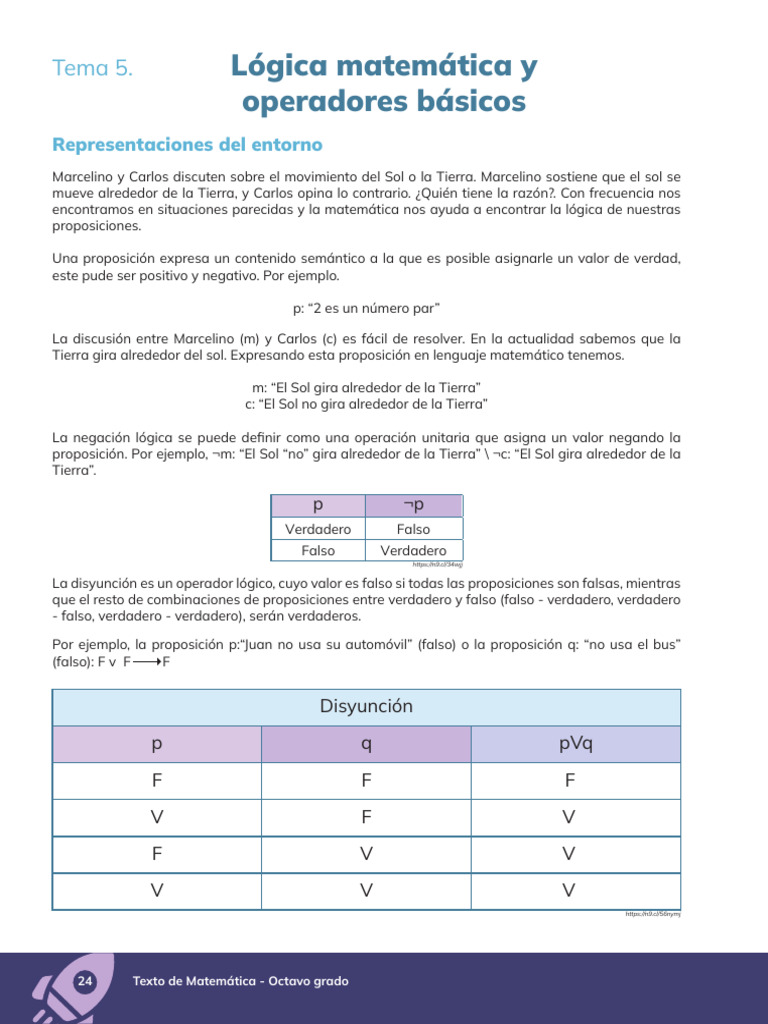 Proposiciones Lógicas 8vo Año. | PDF | Proposición | Semiótica