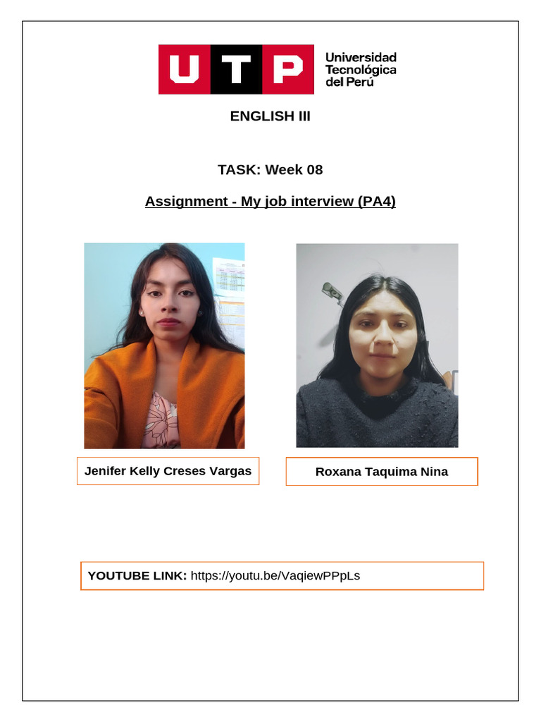 Job Interview Assignment Overview | PDF