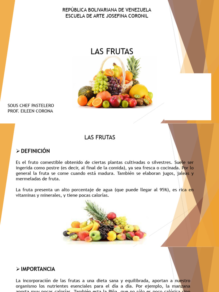 Las Frutas | PDF | Fruta | Cocina vegana