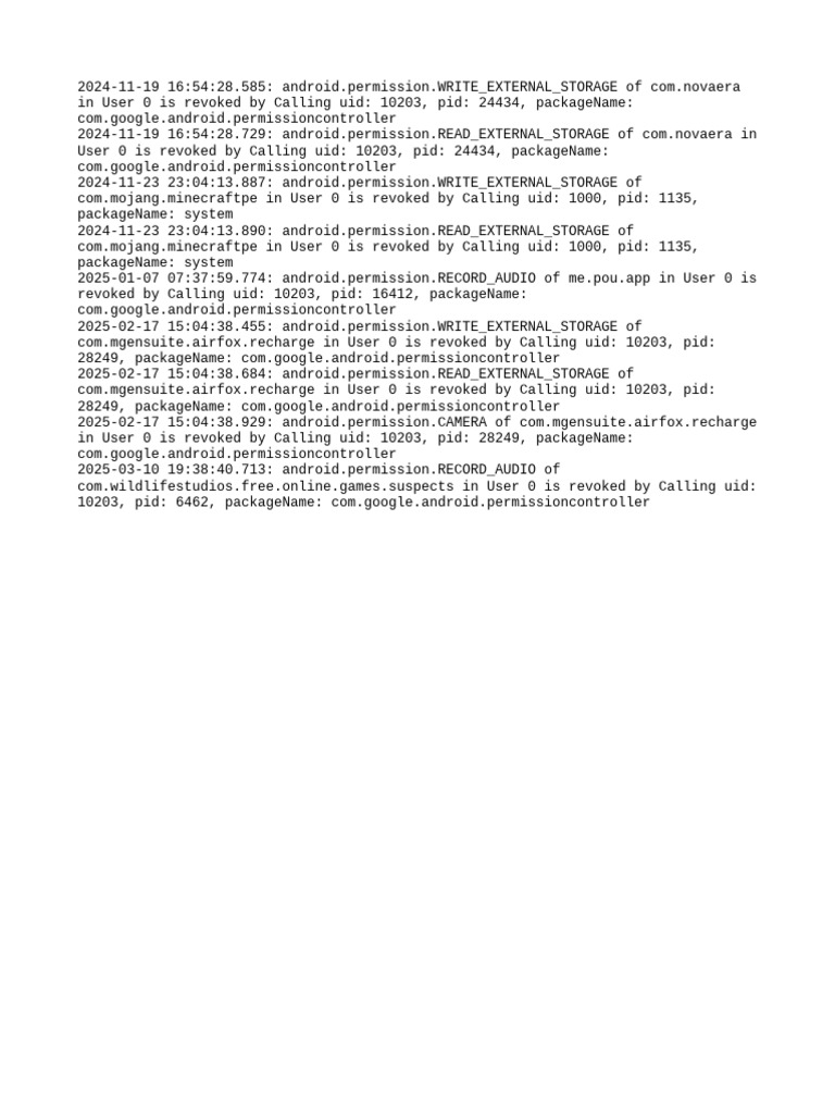 Perm Debug Info | PDF