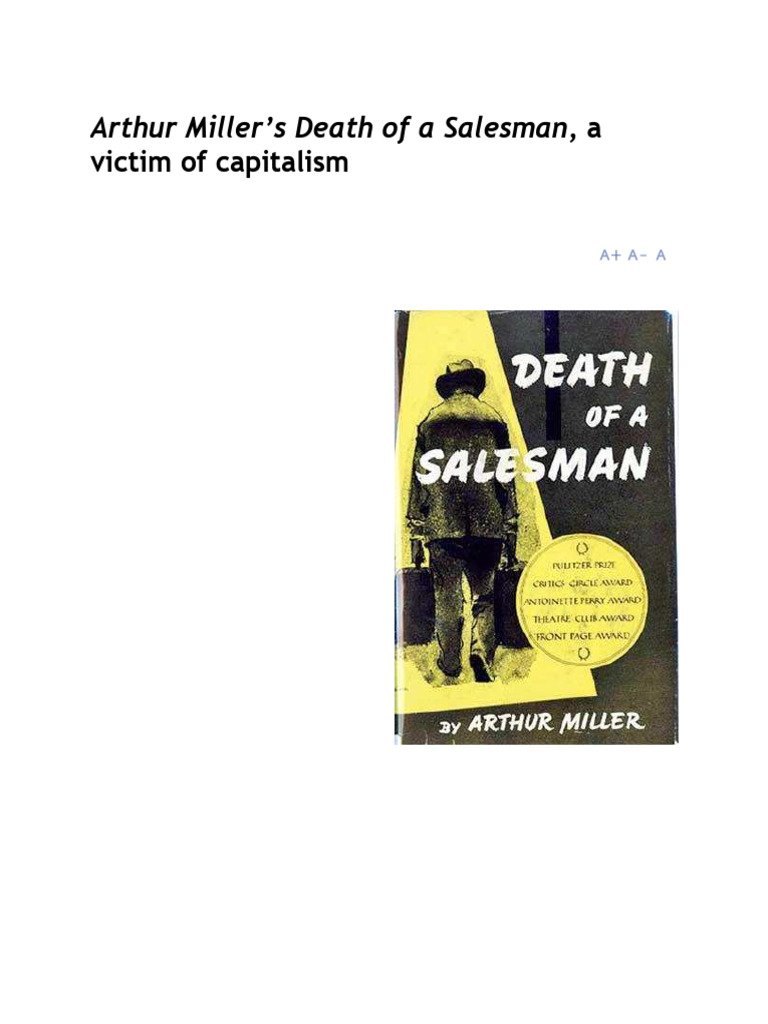 Capitalism's Impact in Death of a Salesman | PDF | Capitalism | Economies