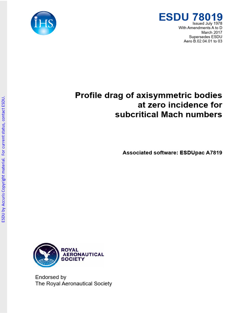 esdu_78019d | PDF | Boundary Layer | Fluid Dynamics