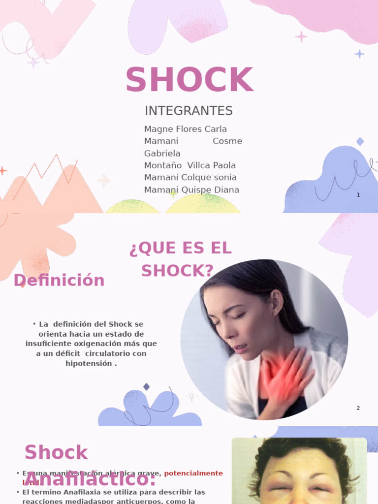 Tipos y Signos del Shock Médico | PDF | Choque (circulatorio ...