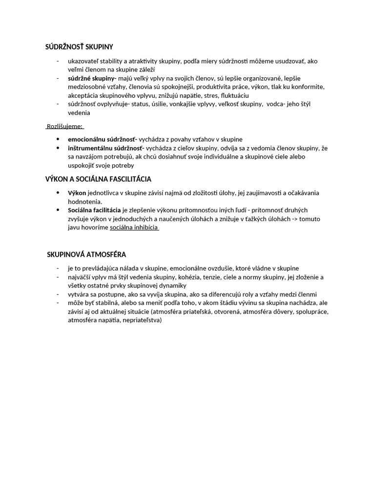 Súdržnosť Skupiny | PDF