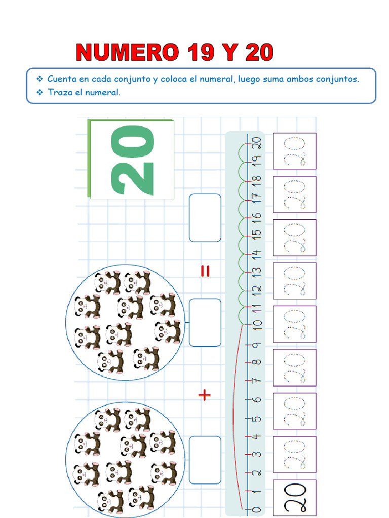 Numero 20 para Ninos de 4 Anos | PDF