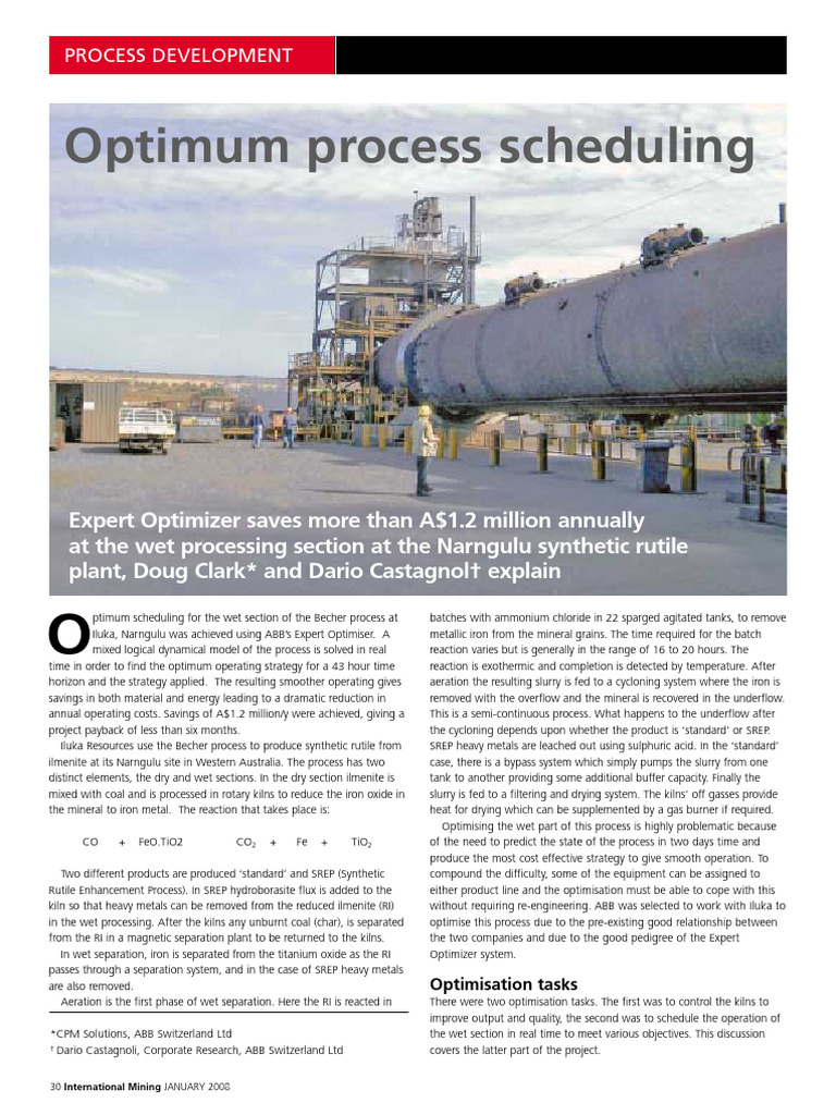 TiO2 Scheduling Clark2008a | PDF | Titanium Dioxide | Iron
