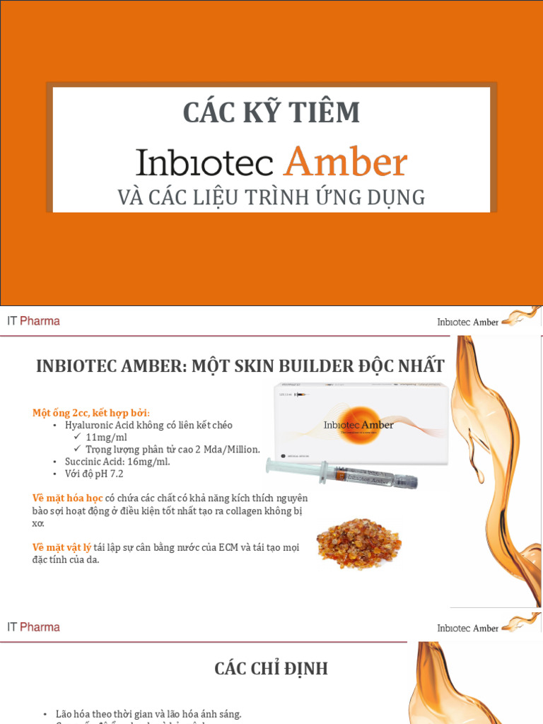 Kỹ Thuật Tiêm Inbiotec Amber Skin Builder | PDF
