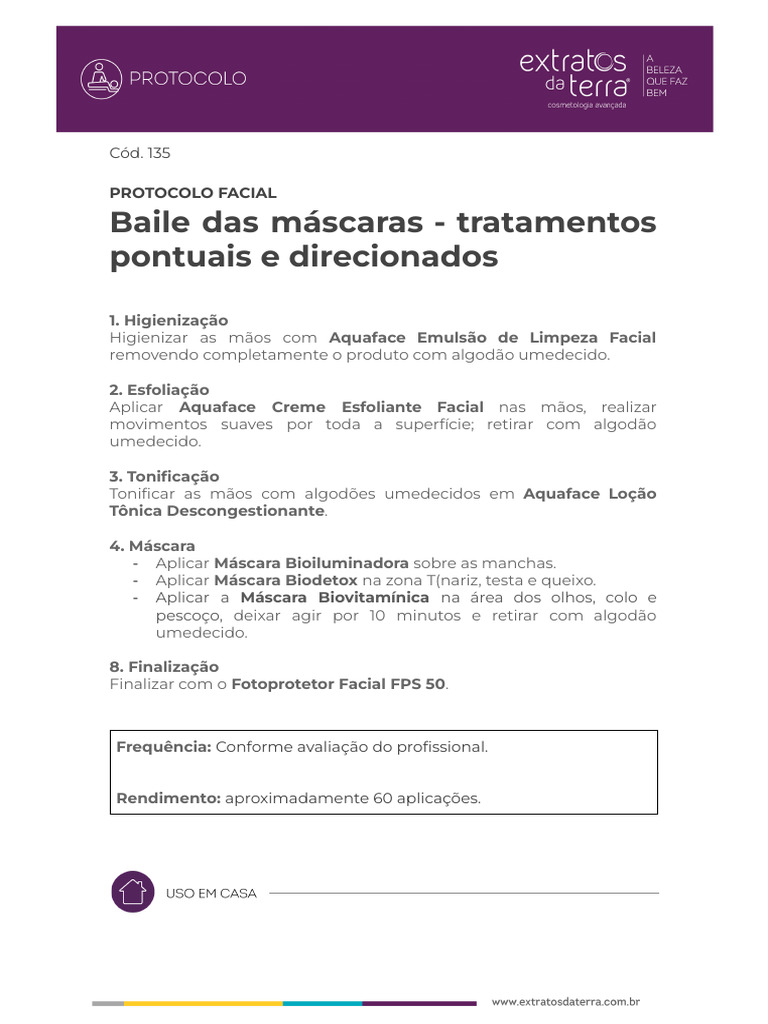 CÃ D. 135 - Protocolo - Baile Das Mã¡scaras | PDF