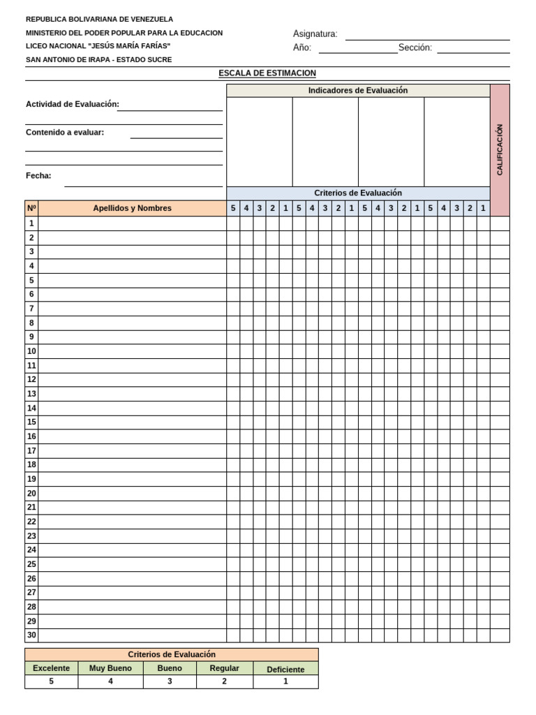 1 Modelo de Escala de Estimacion | PDF