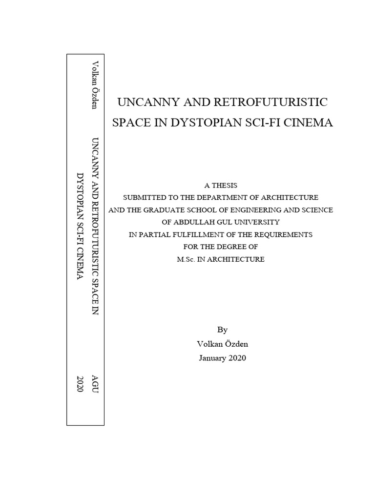 Volkanzden_AG_MasterThesis | PDF | Dystopia | Utopian And Dystopian Fiction