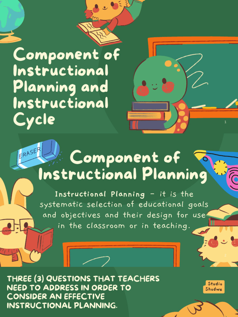 Effective Instructional Planning Guide | PDF | Pedagogy | Procedural ...