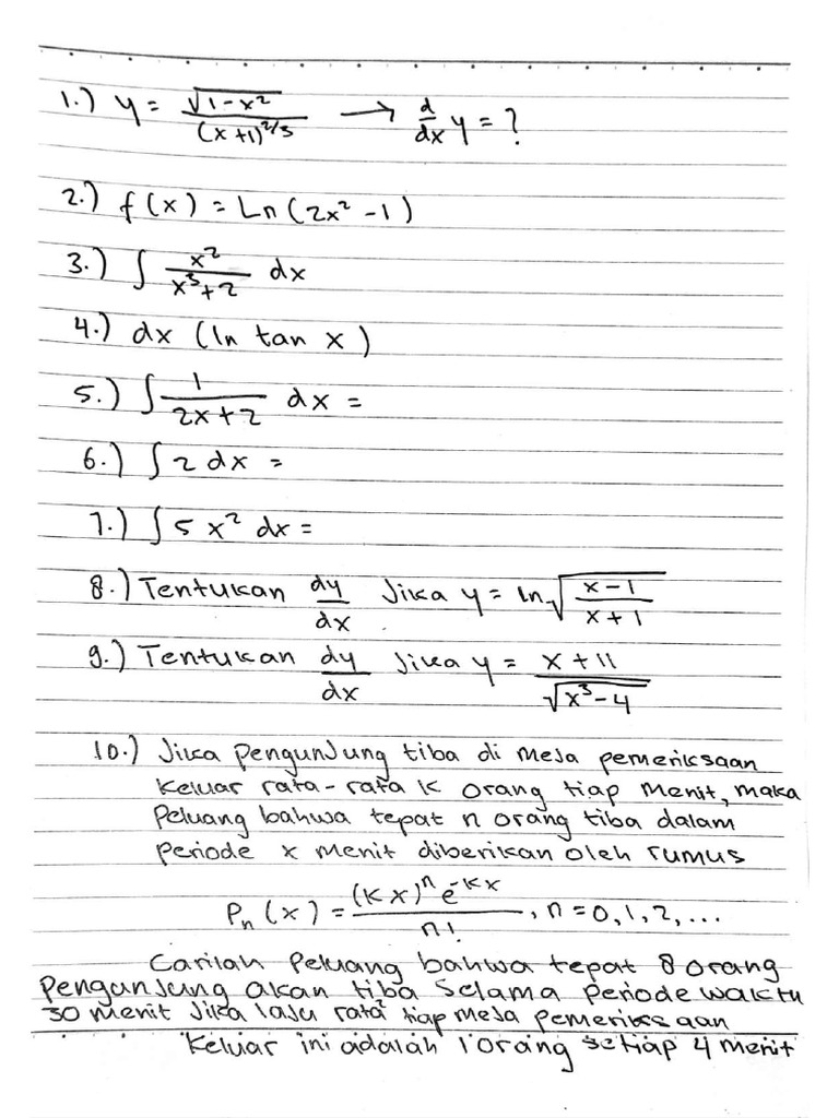 Soal Fungsi Transenden Idk | PDF