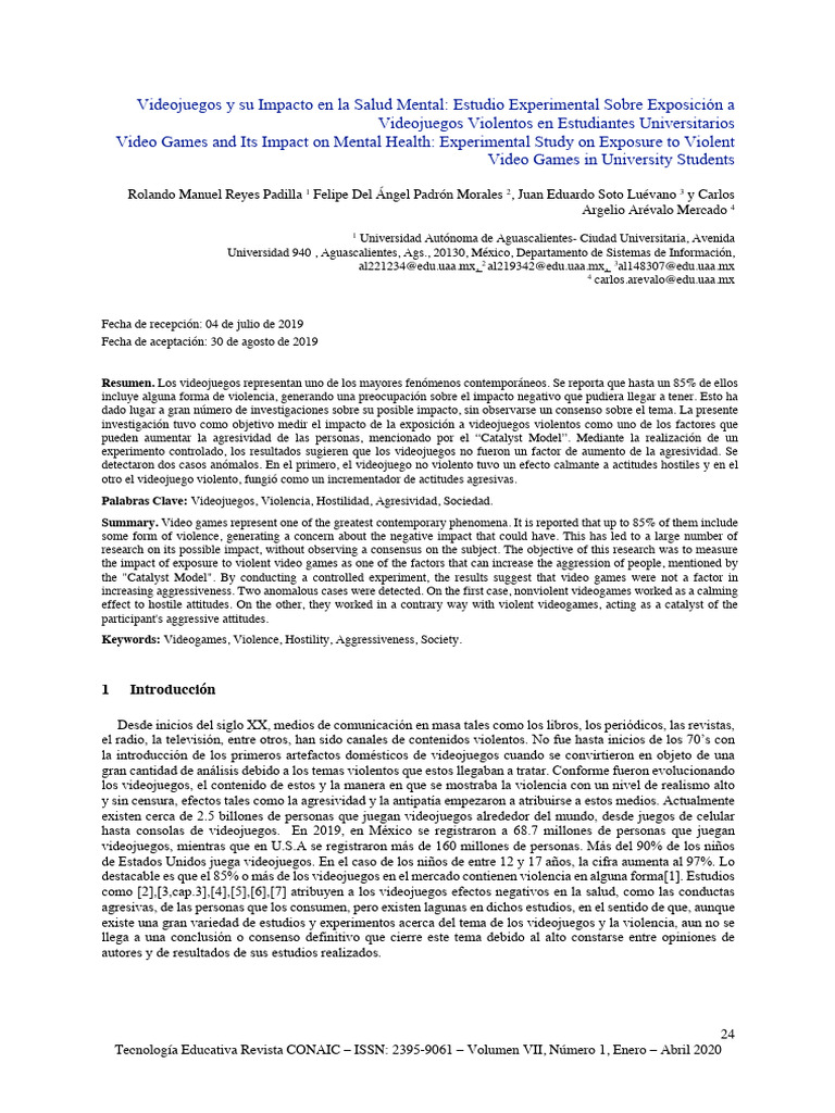 12-Texto Del Artículo-23-1-10-20201229 | PDF | Comportamiento | Experimentar