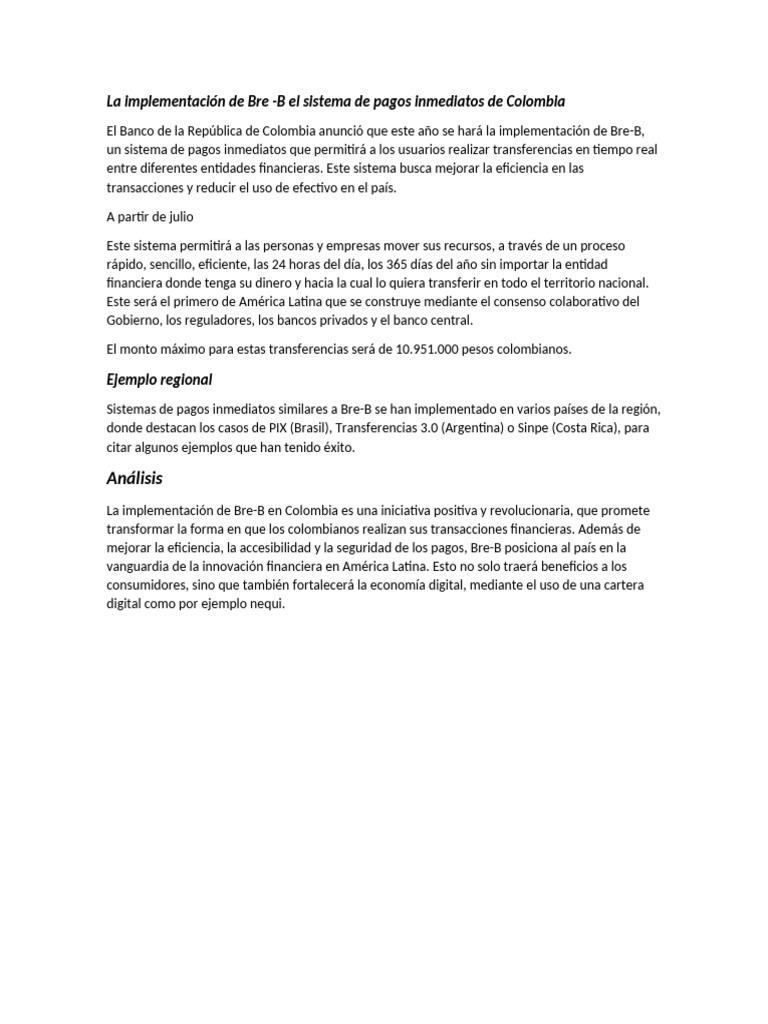 La Implementación de Bre | PDF
