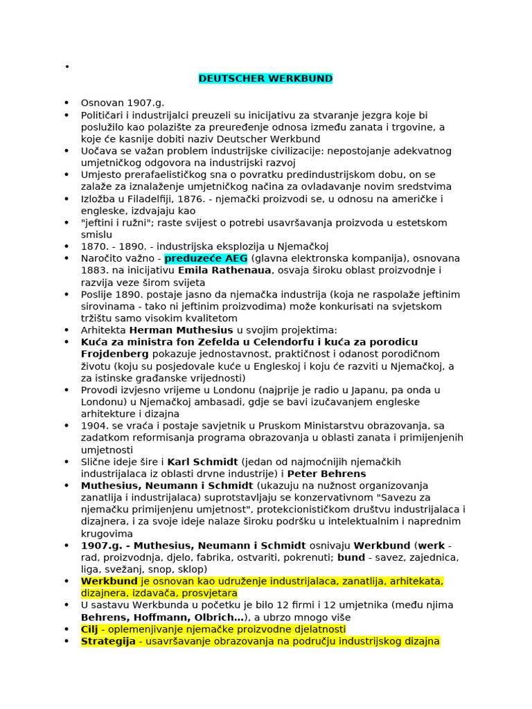 Deutscher Werkbund | PDF