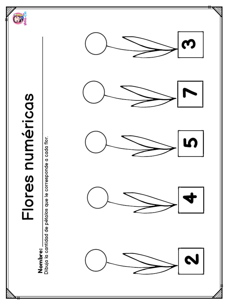Anexo 5. Flores Numéricas 1° | PDF